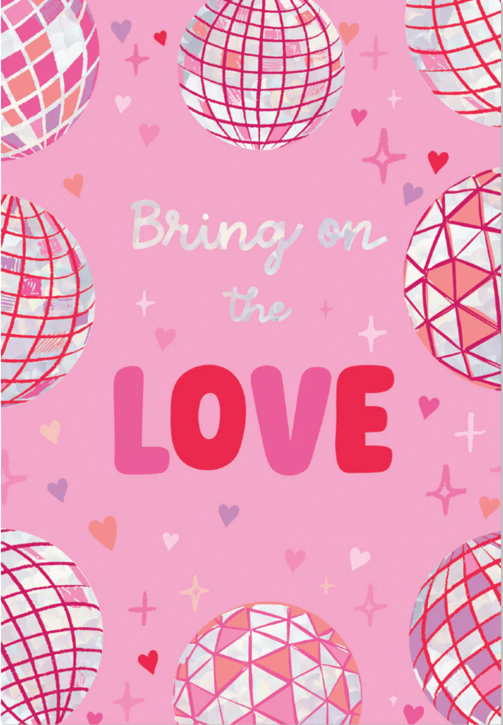 Valentine's Day Card- Mirrorball Heartbeat – Cowboy Headquarters