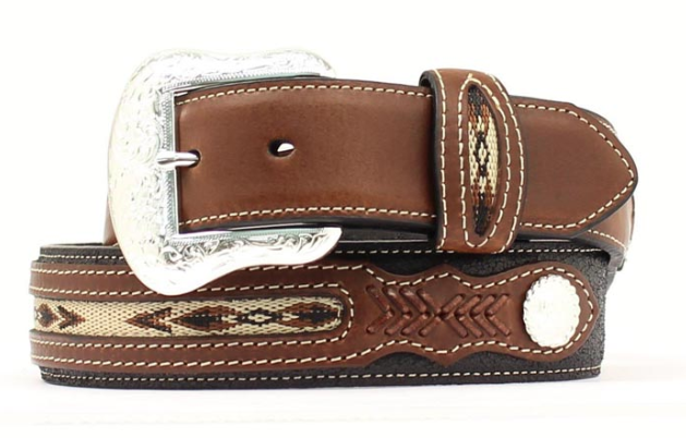 Nocona Mens Top Hand Aztec Ribbon Belt – Cowboy Headquarters Nocona Mens Top Hand Aztec Ribbon Belt – Cowboy Headquarters