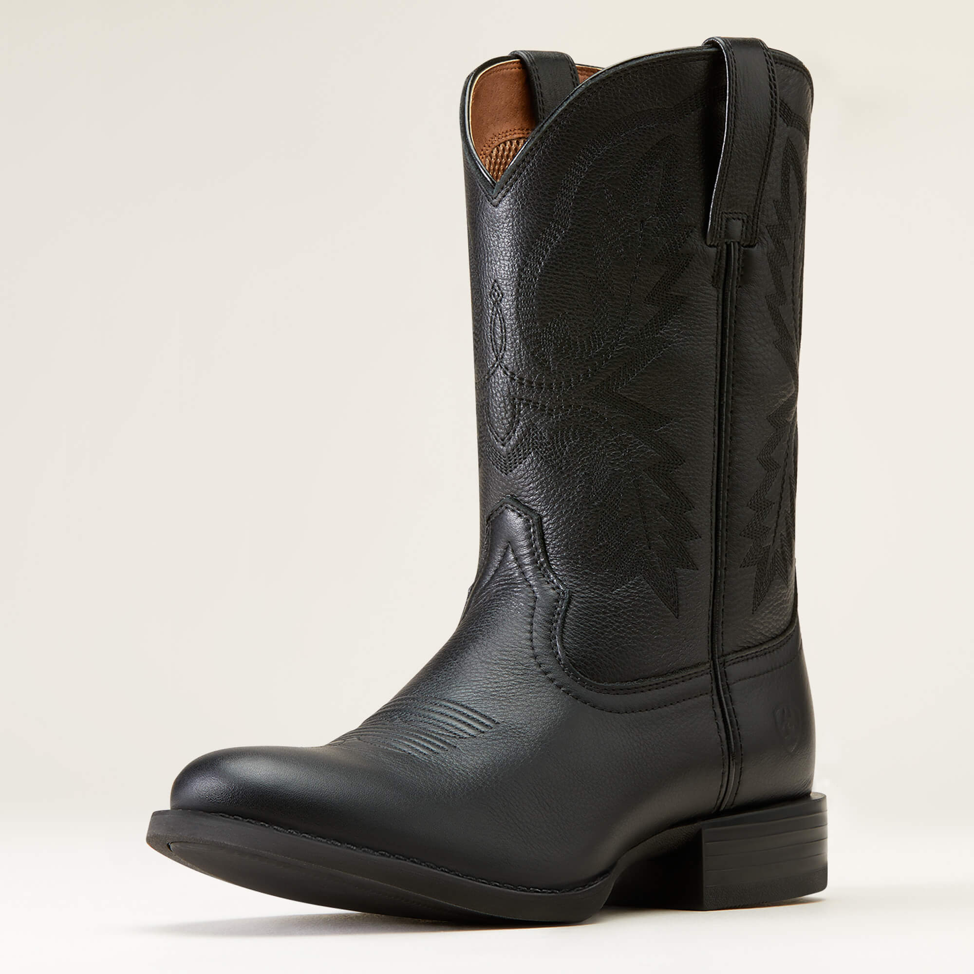 Ariat Sport Stratten Cowboy Boot in Black Deertan – Cowboy Headquarters
