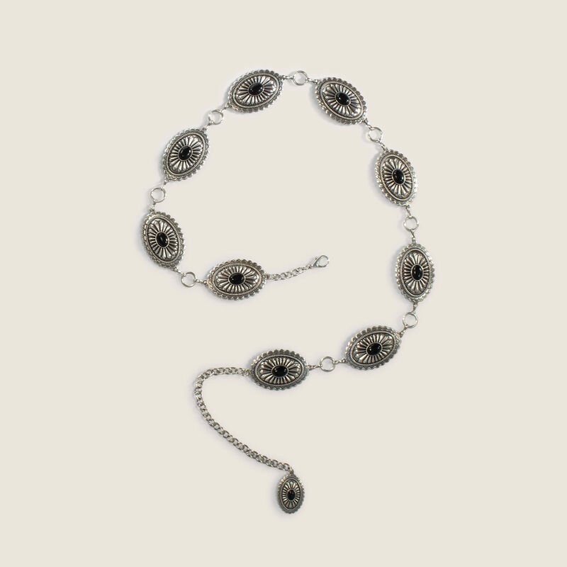 Ariat Concho Chain Belt with Black Stones – Cowboy Headquarters
