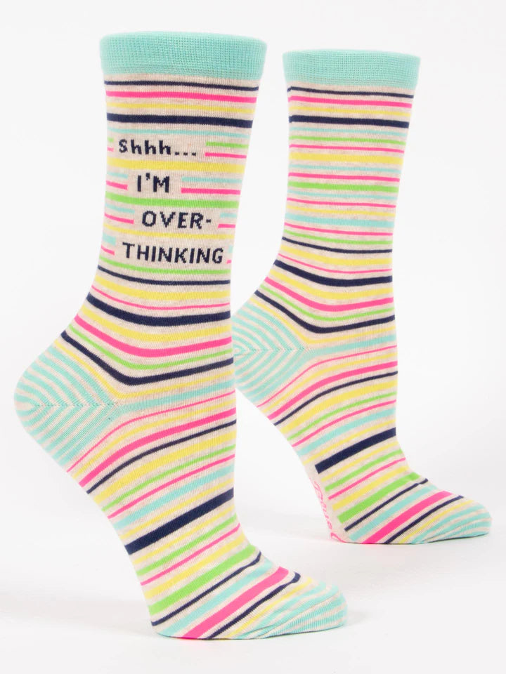 Shhh I'm Overthinking Crew Socks – Cowboy Headquarters
