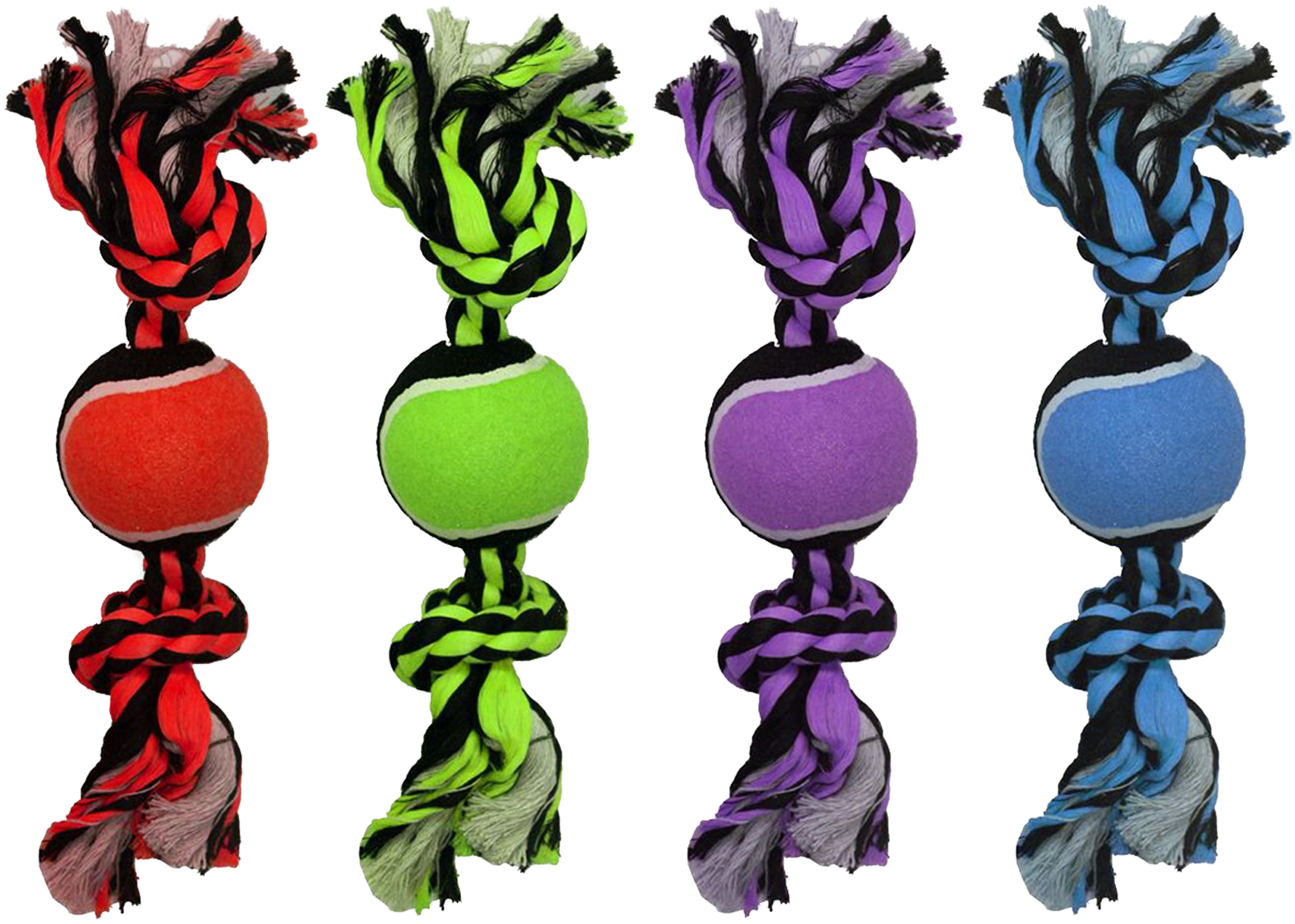 Multipet Nuts for Knots 2-Knot Rope with Tennis Ball – Cowboy Headquarters
