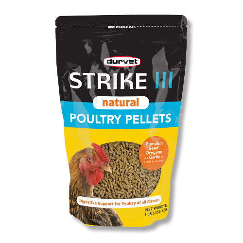 Durvet® Strike III Natural Poultry Pellets – Cowboy Headquarters