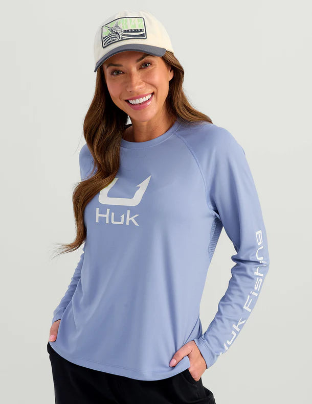 Huk Icon Performance Crew in Lightning Sky – Cowboy Headquarters