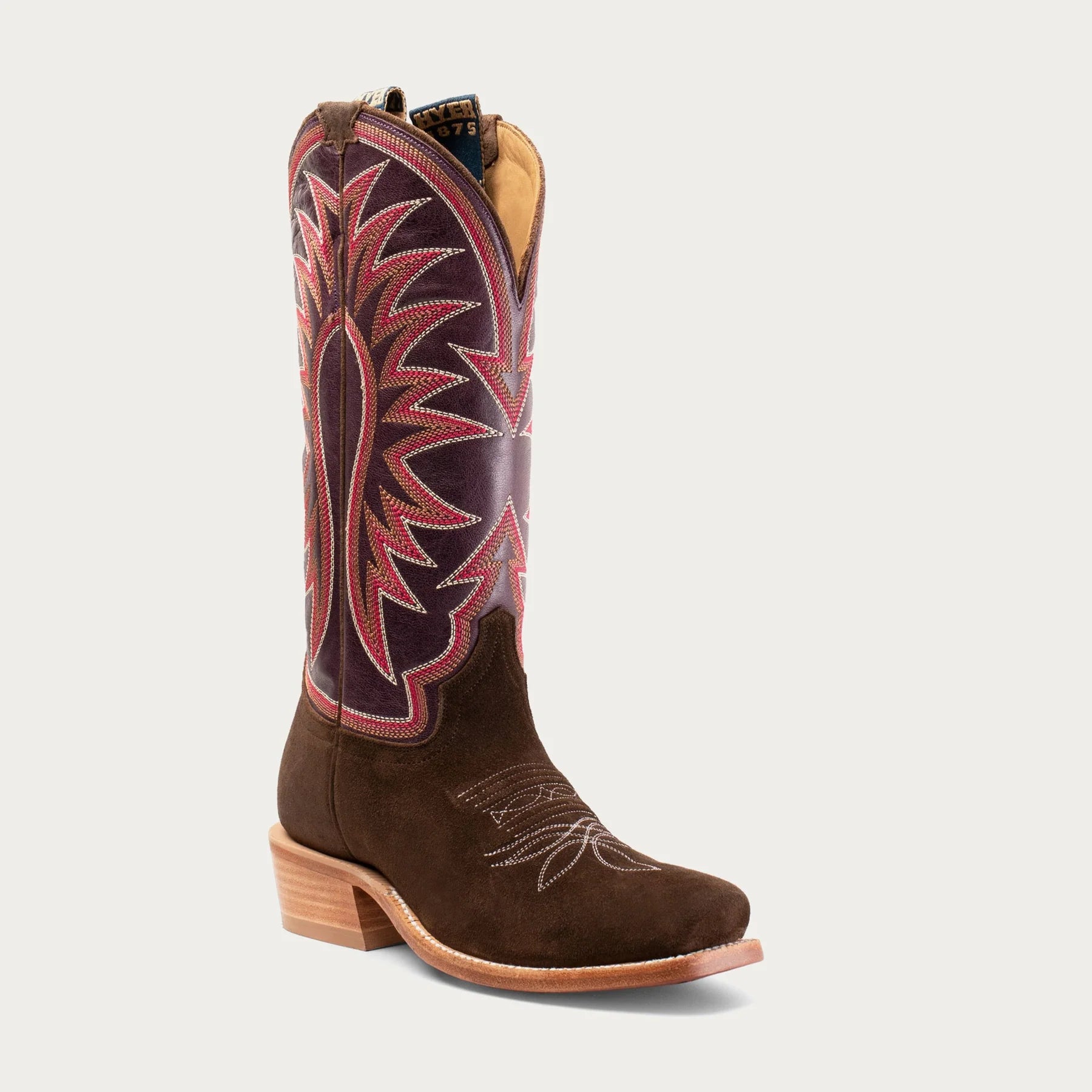 Hyer Rose Hill Eggplant & Chocolate Boot – Cowboy Headquarters