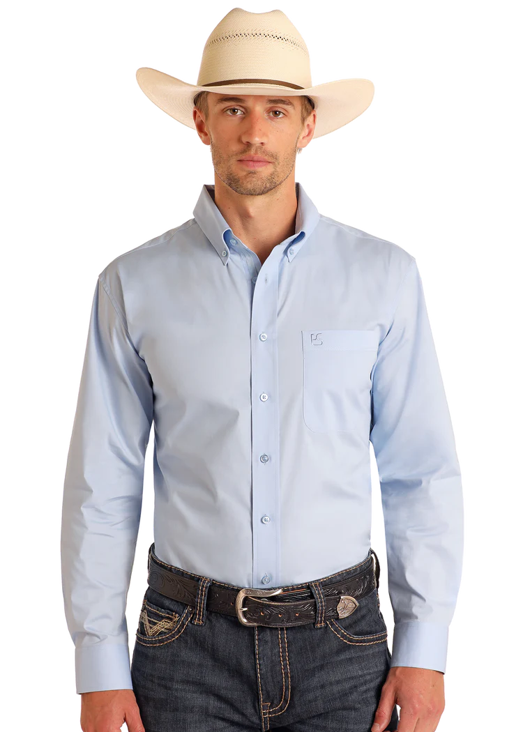 Panhandle Slim Regular Fit Powder Blue Shirt – Cowboy Headquarters