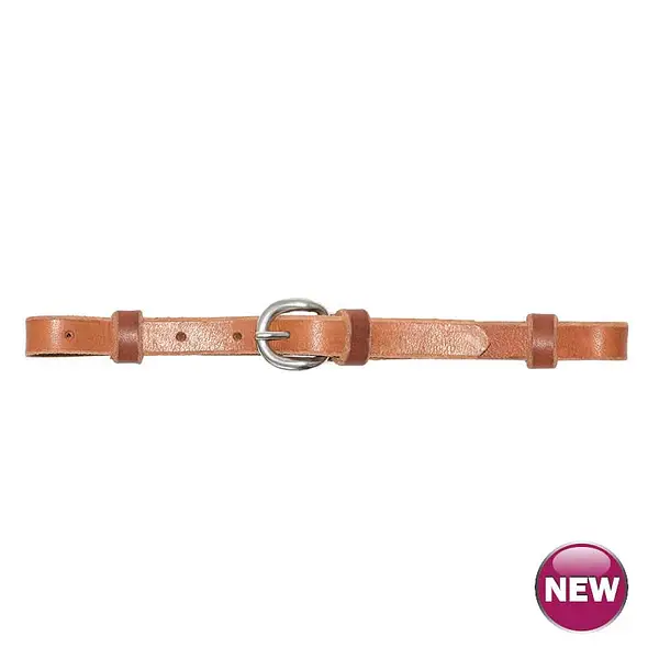 Cowboy Tack 5/8" Harness Leather Curb Strap with Stainless Steel Buckl ...