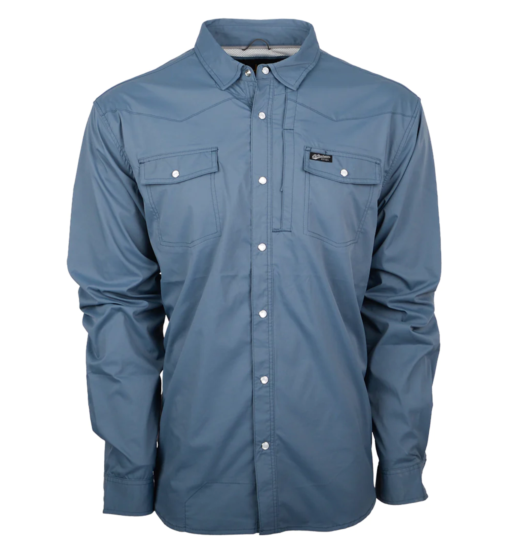 STS Ranchwear Men's Fischer Long Sleeve Shirt in Slate Blue – Cowboy ...