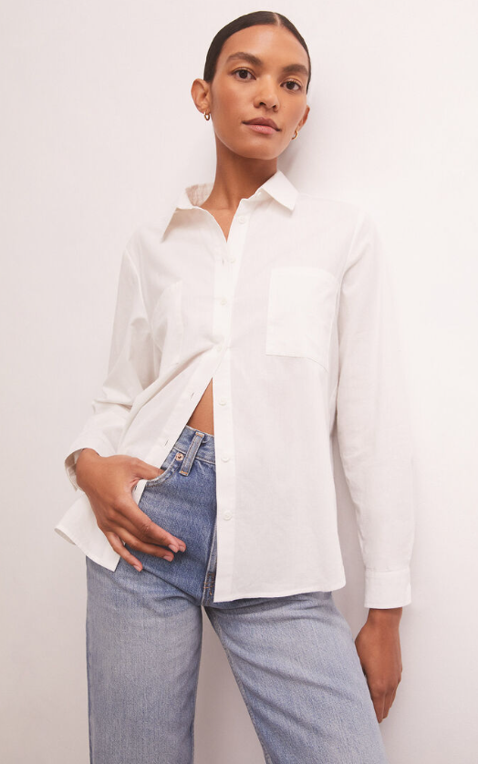 Z Supply Eliza White Woven Top – Cowboy Headquarters