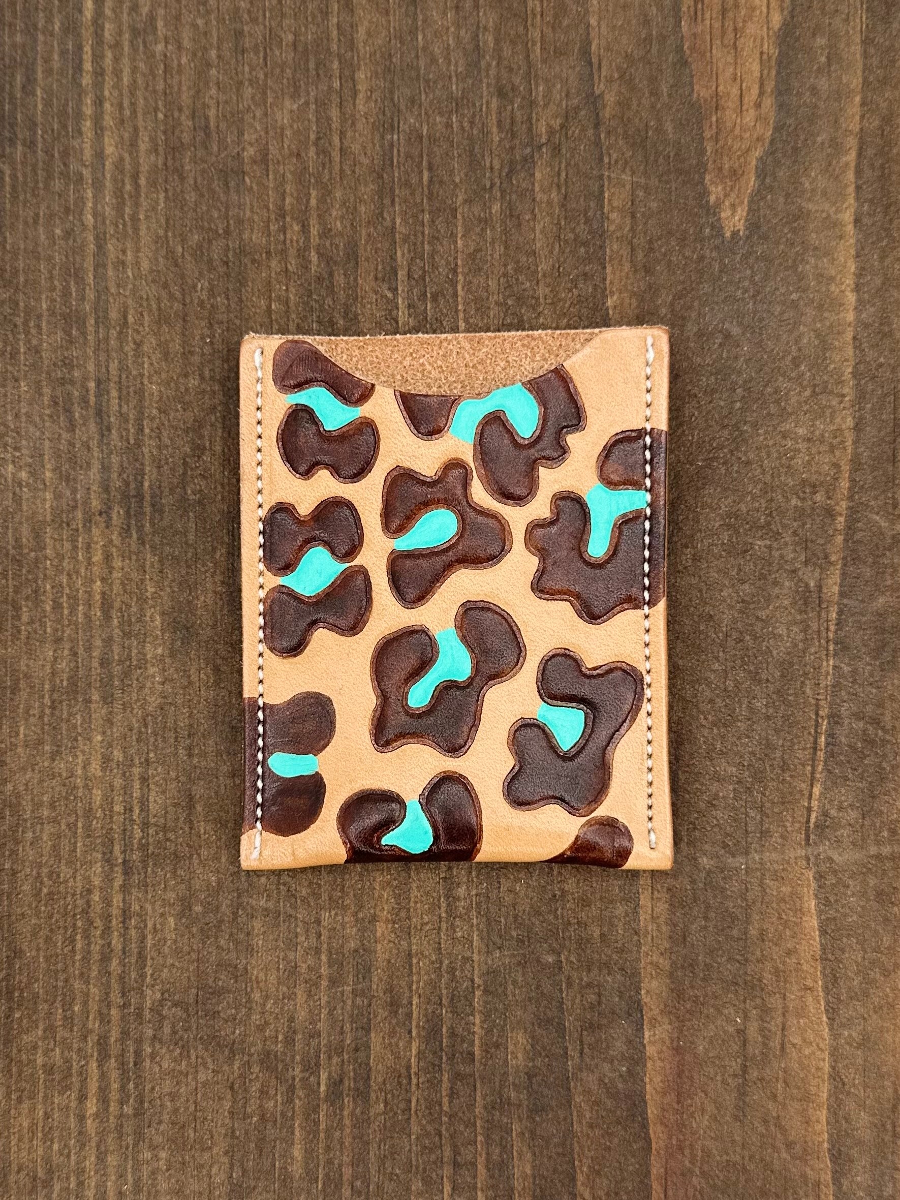McIntire Saddlery Turquoise Leopard Card Holder – Cowboy Headquarters